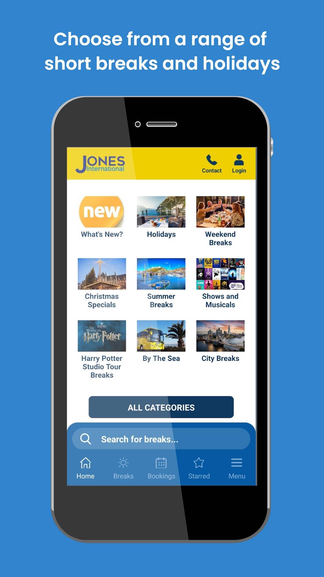 Jones International Mobile App | Pedwar
